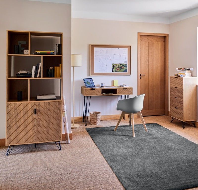 Lámpara de pie en pino Della alt.149 cm — Cojines Para Jardin